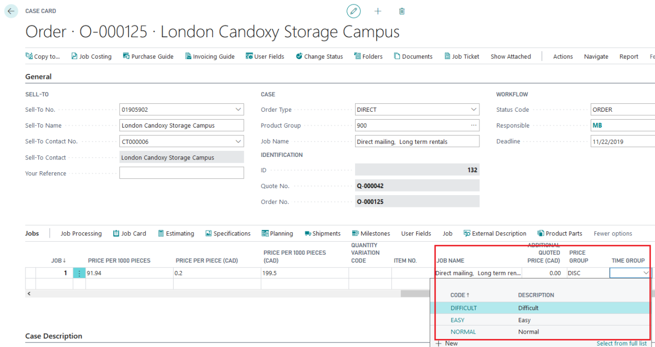 Time Groups - PrintVis Documentation